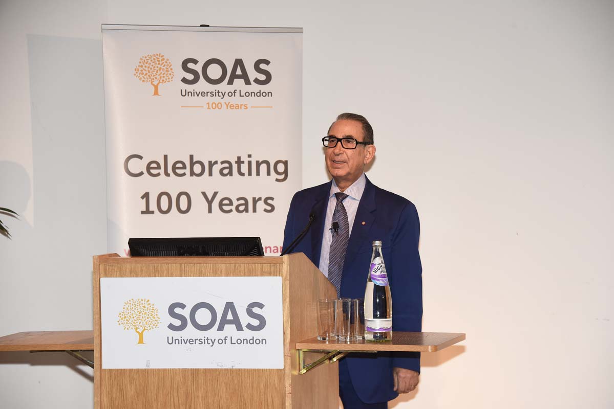 Professor David Khalili lectures at SOAS on the preservation of history ...