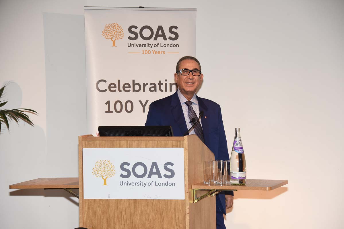 Professor David Khalili lectures at SOAS on the preservation of history ...