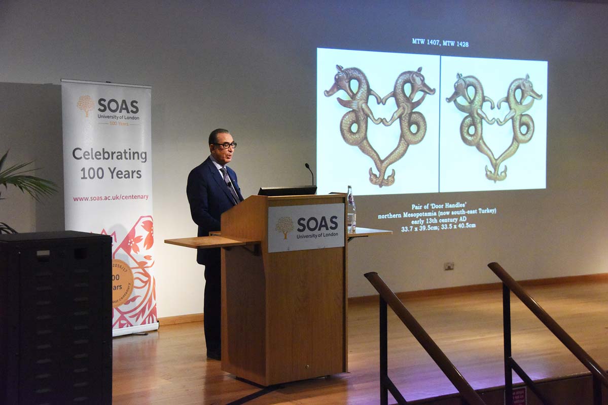 Professor David Khalili lectures at SOAS on the preservation of history ...